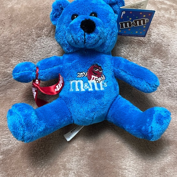 Galerie | Toys | Galerie Blue Mms Bear Plush Toy | Poshmark